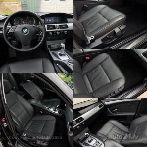 Black BMW 5 Series 2008 in Viljandi, with an engine capacity of 3.00 L and mileage of 355 thousand km for 5990 €, photo 18 on AUTOMOTO.COM.LV