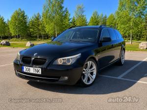 Melns BMW 5 Series 2008 Tallina, ar dzinēja tilpumu 2.00 L un nobraukumu 0 tūkst. km par 4998 €, foto  vietnē AUTOMOTO.COM.LV
