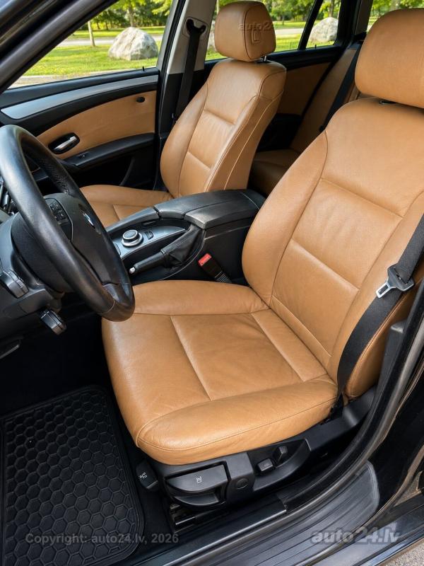 Black BMW 5 Series 2008 in Tallinn, with an engine capacity of 2.00 L and mileage of 0 thousand km for 4998 €, photo 5 on AUTOMOTO.COM.LV