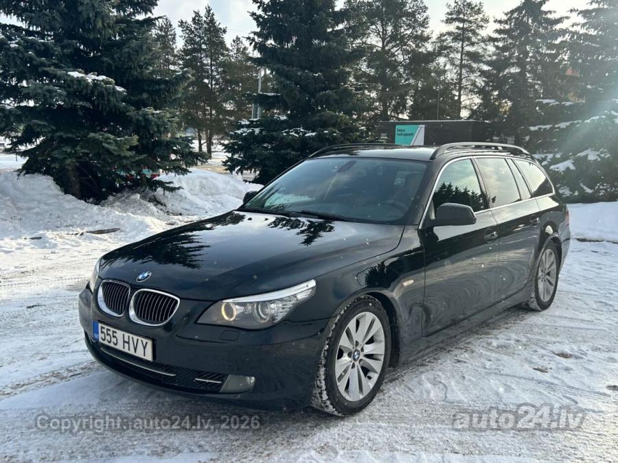 Black BMW 5 Series 2009 in Tallinn, with an engine capacity of 3.00 L and mileage of 373 thousand km for 7500 €, photo 1 on AUTOMOTO.COM.LV