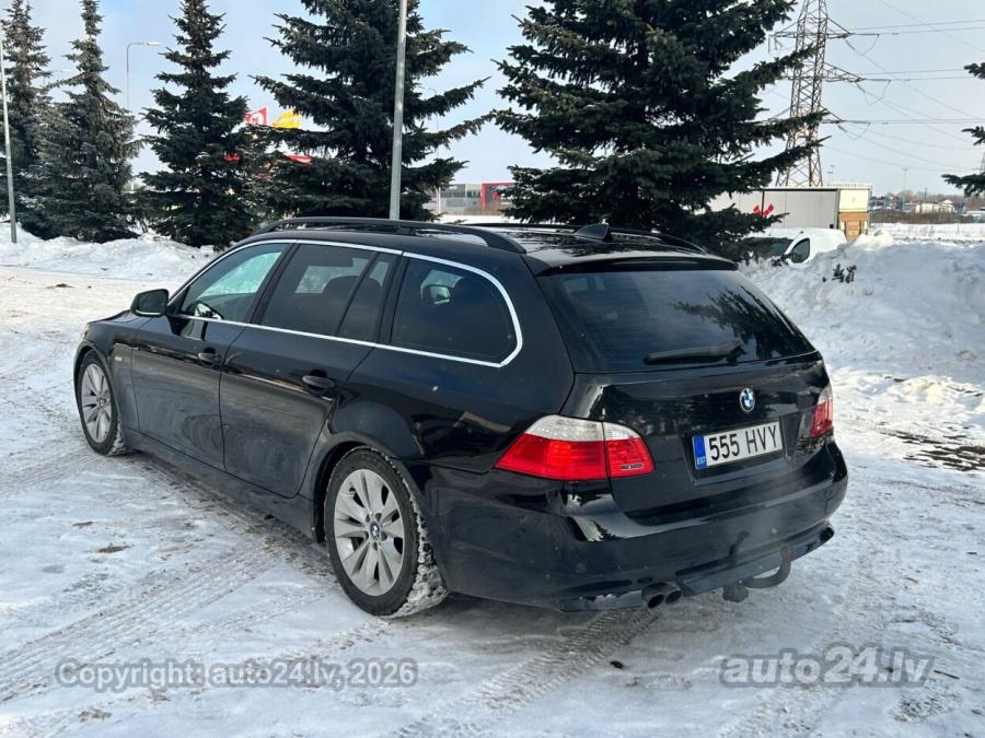Black BMW 5 Series 2009 in Tallinn, with an engine capacity of 3.00 L and mileage of 373 thousand km for 7500 €, photo 2 on AUTOMOTO.COM.LV