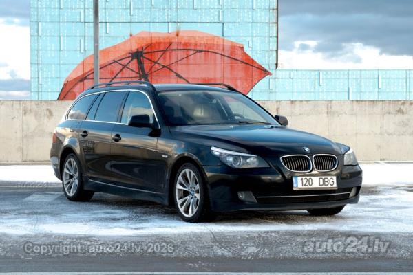 Black BMW 5 Series 2010 in Tallinn, with an engine capacity of 3.00 L and mileage of 382 thousand km for 7500 €, photo 1 on AUTOMOTO.COM.LV
