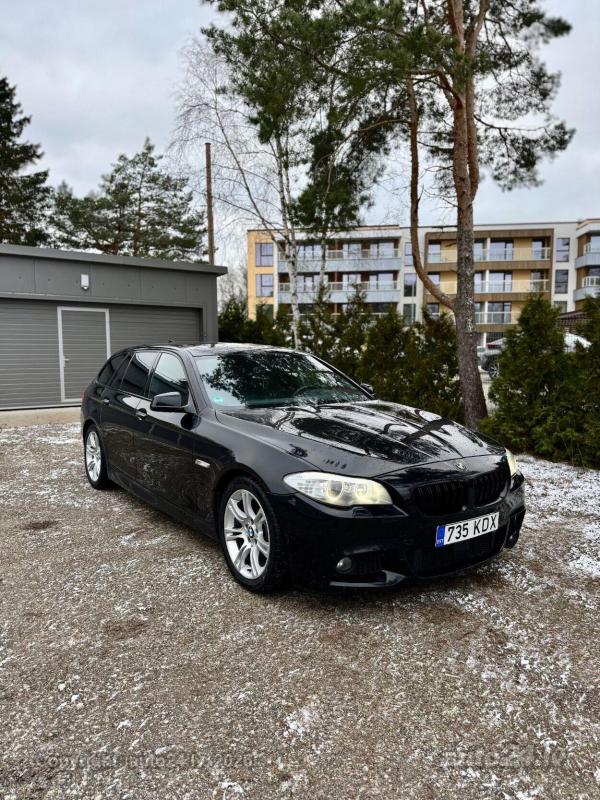 Black BMW 5 Series 2011 in Tallinn, with an engine capacity of 3.00 L and mileage of 338 thousand km for 11499 €, photo 1 on AUTOMOTO.COM.LV