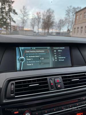 Black BMW 5 Series 2011 in Tallinn, with an engine capacity of 3.00 L and mileage of 338 thousand km for 11499 €, photo 10 on AUTOMOTO.COM.LV