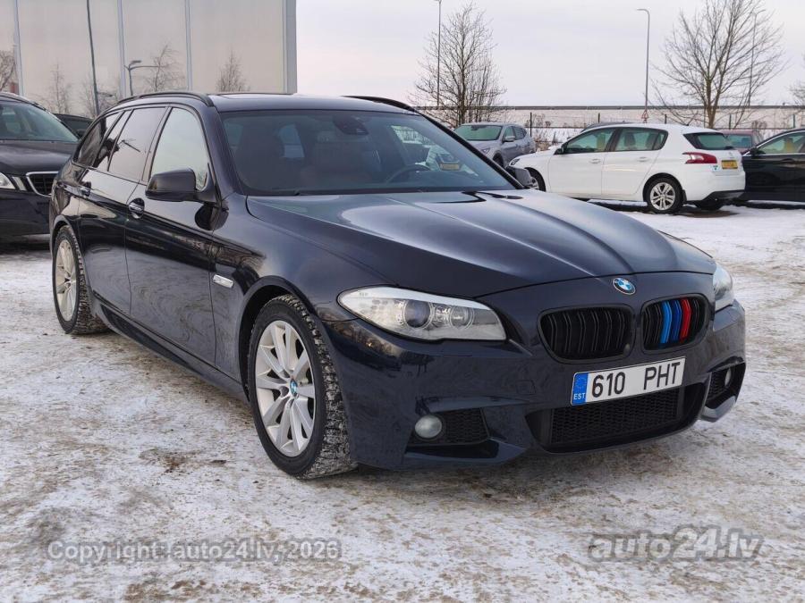 Black BMW 5 Series 2011 in Tartu, with an engine capacity of 3.00 L and mileage of 217 thousand km for 11990 €, photo 1 on AUTOMOTO.COM.LV