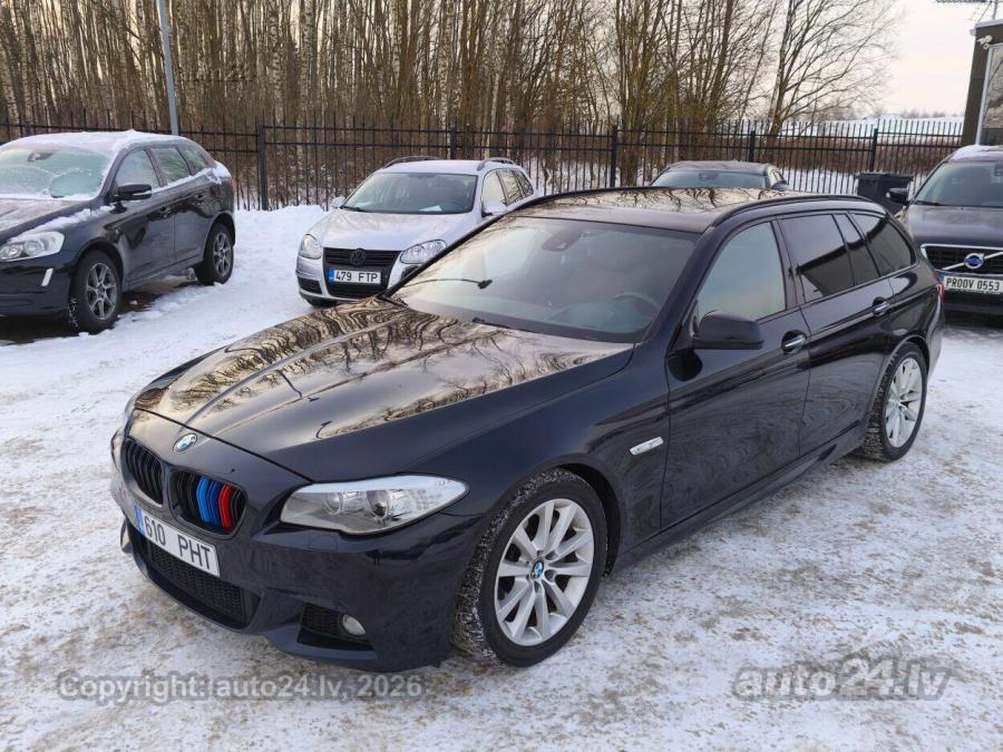 Black BMW 5 Series 2011 in Tartu, with an engine capacity of 3.00 L and mileage of 217 thousand km for 11990 €, photo 17 on AUTOMOTO.COM.LV