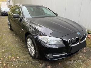 Melns BMW 5 Series 2011 Pērnava, ar dzinēja tilpumu 3.00 L un nobraukumu 285 tūkst. km par 9790 €, foto  vietnē AUTOMOTO.COM.LV
