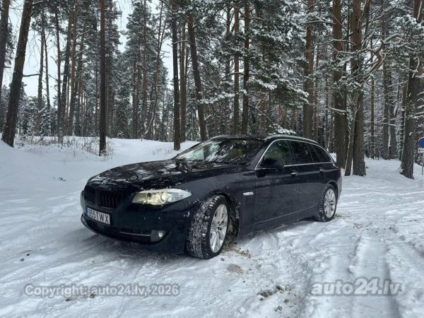 Black BMW 5 Series 2012 in Tartu, with an engine capacity of 3.00 L and mileage of 338 thousand km for 9000 €, photo 1 on AUTOMOTO.COM.LV
