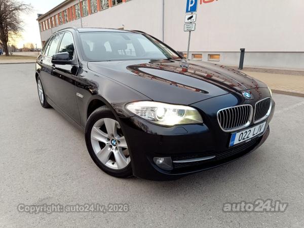 Black BMW 5 Series 2012 in Tartu, with an engine capacity of 2.00 L and mileage of 356 thousand km for 7299 €, photo 1 on AUTOMOTO.COM.LV