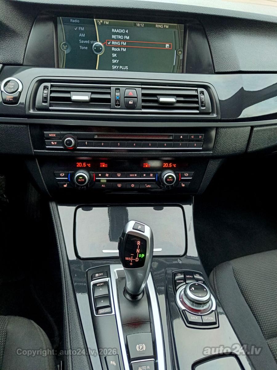 Melns BMW 5 Series 2012 Tartu, ar dzinēja tilpumu 2.00 L un nobraukumu 356 tūkst. km par 7299 €, foto 11 vietnē AUTOMOTO.COM.LV