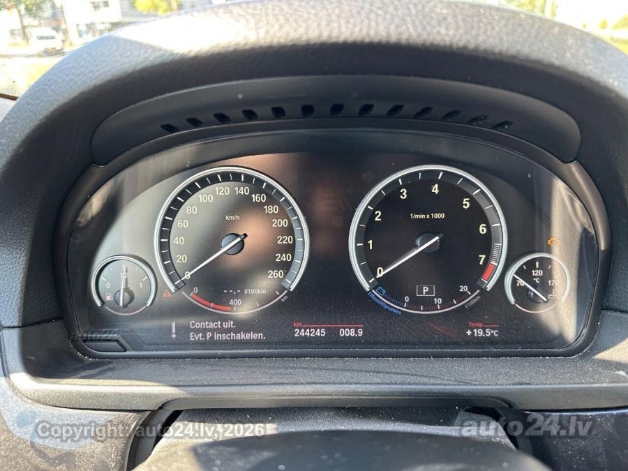 Black BMW 5 Series 2012 in Tallinn, with an engine capacity of 2.00 L and mileage of 244 thousand km for 6500 €, photo 12 on AUTOMOTO.COM.LV