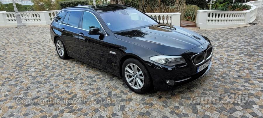 Black BMW 5 Series 2012 in Ogre, with an engine capacity of 2.00 L and mileage of 225 thousand km for 10200 €, photo 1 on AUTOMOTO.COM.LV