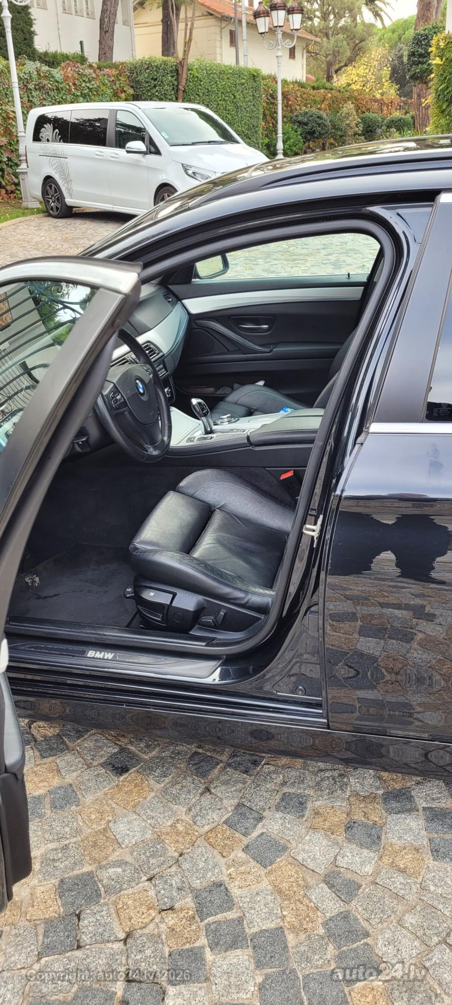 Black BMW 5 Series 2012 in Ogre, with an engine capacity of 2.00 L and mileage of 225 thousand km for 10200 €, photo 8 on AUTOMOTO.COM.LV