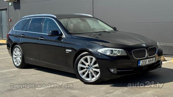 Black BMW 5 Series 2012 in Tallinn, with an engine capacity of 3.00 L and mileage of 315 thousand km for 10900 €, photo 5 on AUTOMOTO.COM.LV