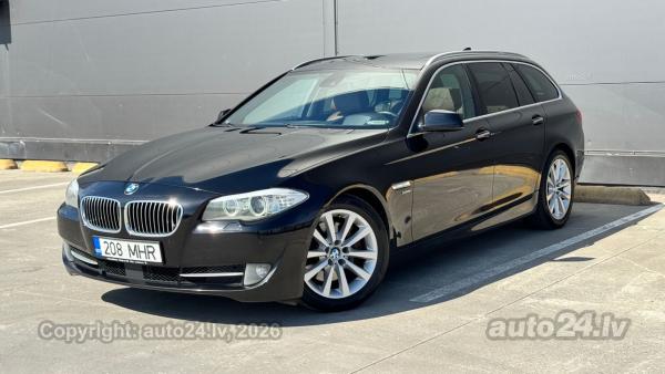 Black BMW 5 Series 2012 in Tallinn, with an engine capacity of 3.00 L and mileage of 315 thousand km for 10900 €, photo 8 on AUTOMOTO.COM.LV