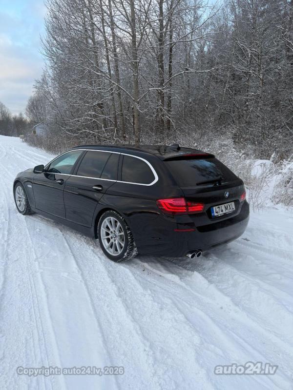 Black BMW 5 Series 2013 in Tallinn, with an engine capacity of 2.00 L and mileage of 0 thousand km for 13599 €, photo 4 on AUTOMOTO.COM.LV