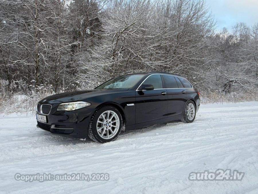 Black BMW 5 Series 2013 in Tallinn, with an engine capacity of 2.00 L and mileage of 0 thousand km for 13599 €, photo 2 on AUTOMOTO.COM.LV