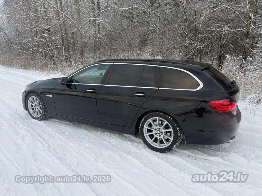 Black BMW 5 Series 2013 in Tallinn, with an engine capacity of 2.00 L and mileage of 0 thousand km for 13599 €, photo 3 on AUTOMOTO.COM.LV