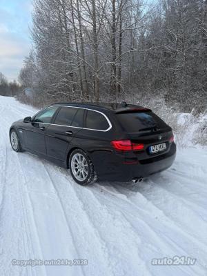 Black BMW 5 Series 2013 in Tallinn, with an engine capacity of 2.00 L and mileage of 0 thousand km for 13599 €, photo 4 on AUTOMOTO.COM.LV