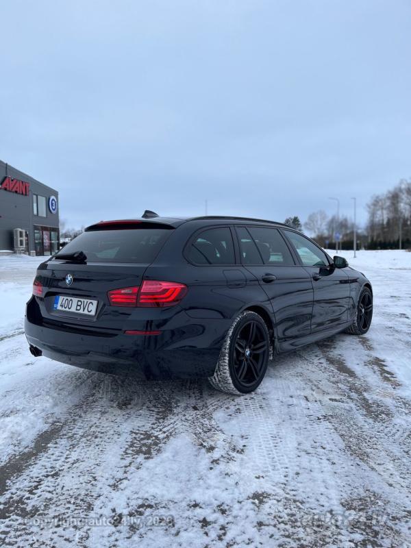 Black BMW 5 Series 2013 in Tallinn, with an engine capacity of 2.00 L and mileage of 271 thousand km for 13800 €, photo 4 on AUTOMOTO.COM.LV