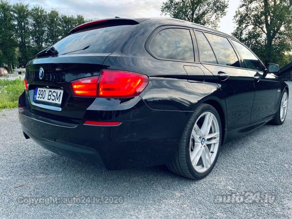 Black BMW 5 Series 2013 in Tallinn, with an engine capacity of 2.00 L and mileage of 239 thousand km for 12900 €, photo 2 on AUTOMOTO.COM.LV