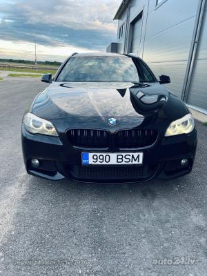 Black BMW 5 Series 2013 in Tallinn, with an engine capacity of 2.00 L and mileage of 239 thousand km for 12900 €, photo 5 on AUTOMOTO.COM.LV