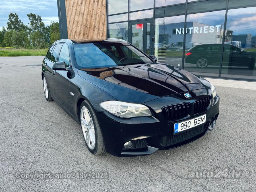 Black BMW 5 Series 2013 in Tallinn, with an engine capacity of 2.00 L and mileage of 239 thousand km for 12900 €, photo 17 on AUTOMOTO.COM.LV