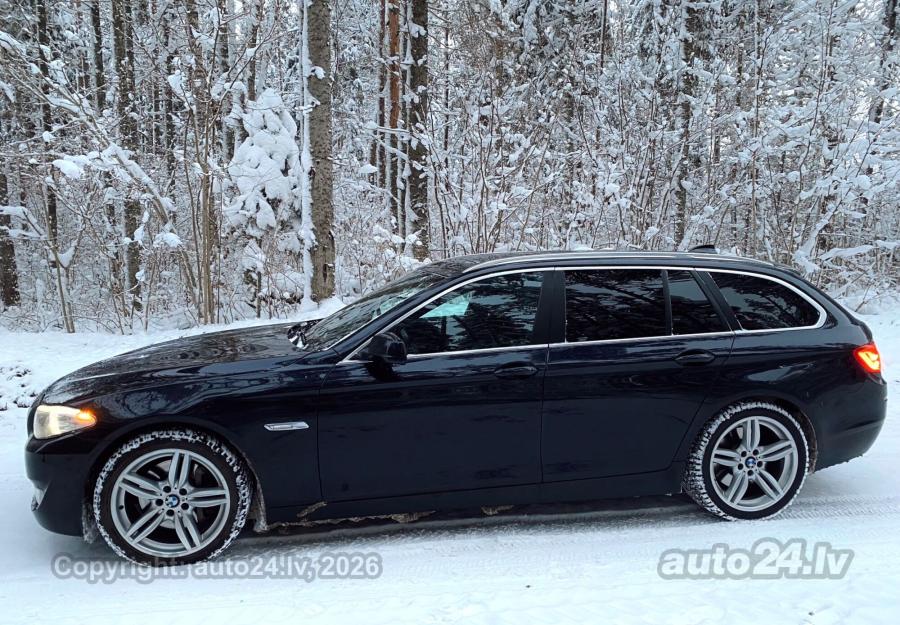 Black BMW 5 Series 2013 in Rakvere, with an engine capacity of 3.00 L and mileage of 360 thousand km for 9999 €, photo 18 on AUTOMOTO.COM.LV