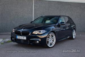 Melns BMW 5 Series 2013 Pērnava, ar dzinēja tilpumu 3.00 L un nobraukumu 276 tūkst. km par 13490 €, foto  vietnē AUTOMOTO.COM.LV