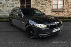 Melns BMW 5 Series 2013 Tallina, ar dzinēja tilpumu 2.00 L un nobraukumu 360 tūkst. km par 6790 €, foto  vietnē AUTOMOTO.COM.LV