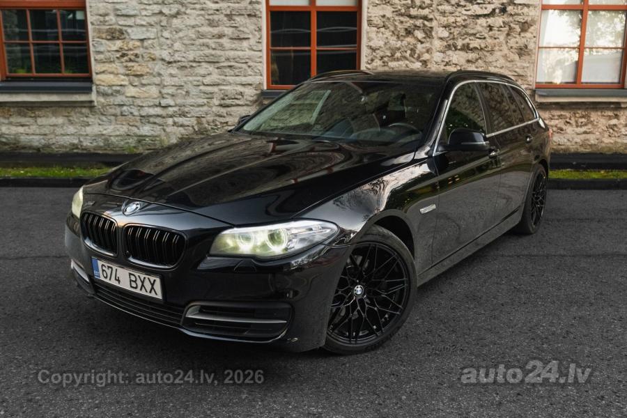 Black BMW 5 Series 2013 in Tallinn, with an engine capacity of 2.00 L and mileage of 360 thousand km for 6790 €, photo 3 on AUTOMOTO.COM.LV