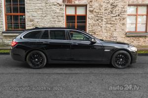Black BMW 5 Series 2013 in Tallinn, with an engine capacity of 2.00 L and mileage of 360 thousand km for 6790 €, photo 5 on AUTOMOTO.COM.LV
