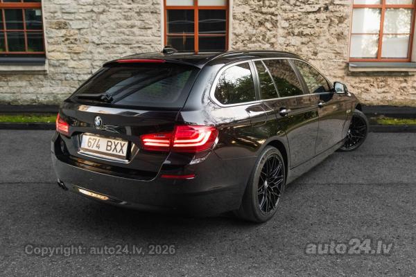 Black BMW 5 Series 2013 in Tallinn, with an engine capacity of 2.00 L and mileage of 360 thousand km for 6790 €, photo 7 on AUTOMOTO.COM.LV