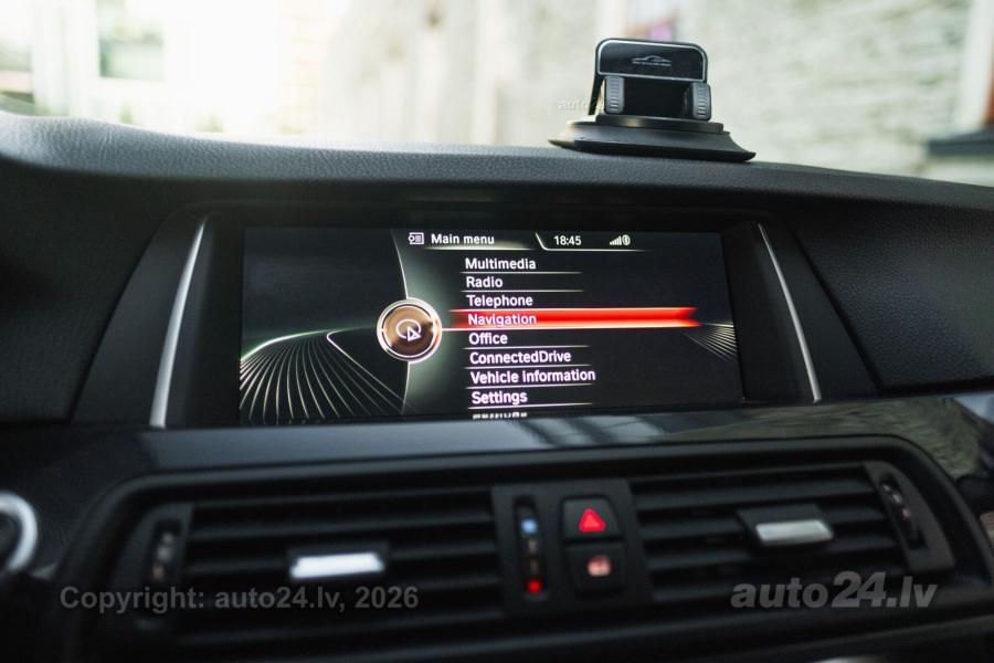 Black BMW 5 Series 2013 in Tallinn, with an engine capacity of 2.00 L and mileage of 360 thousand km for 6790 €, photo 22 on AUTOMOTO.COM.LV