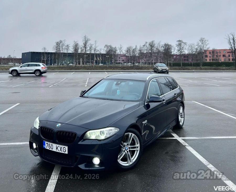 Black BMW 5 Series 2014 in Tallinn, with an engine capacity of 3.00 L and mileage of 330 thousand km for 14000 €, photo 2 on AUTOMOTO.COM.LV