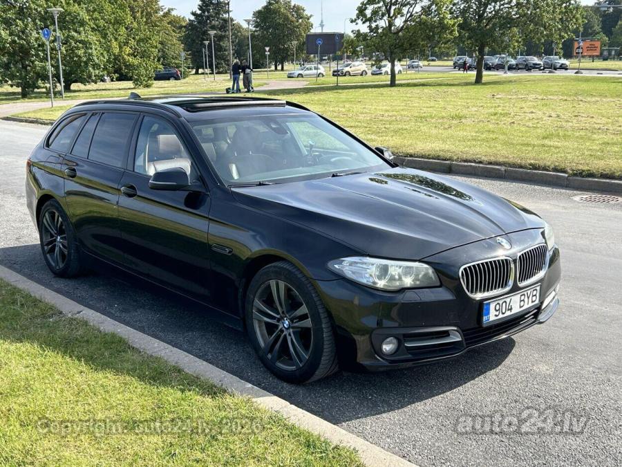 Black BMW 5 Series 2014 in Tallinn, with an engine capacity of 2.00 L and mileage of 452 thousand km for 7200 €, photo 4 on AUTOMOTO.COM.LV