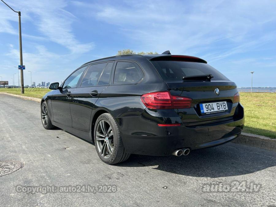 Black BMW 5 Series 2014 in Tallinn, with an engine capacity of 2.00 L and mileage of 452 thousand km for 7200 €, photo 6 on AUTOMOTO.COM.LV