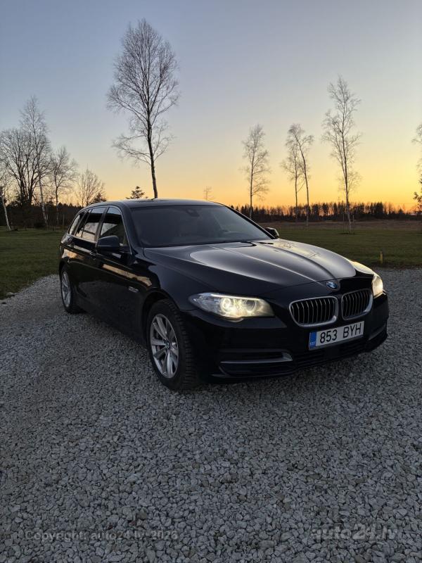 Black BMW 5 Series 2014 in Tallinn, with an engine capacity of 2.00 L and mileage of 206 thousand km for 11770 €, photo 1 on AUTOMOTO.COM.LV