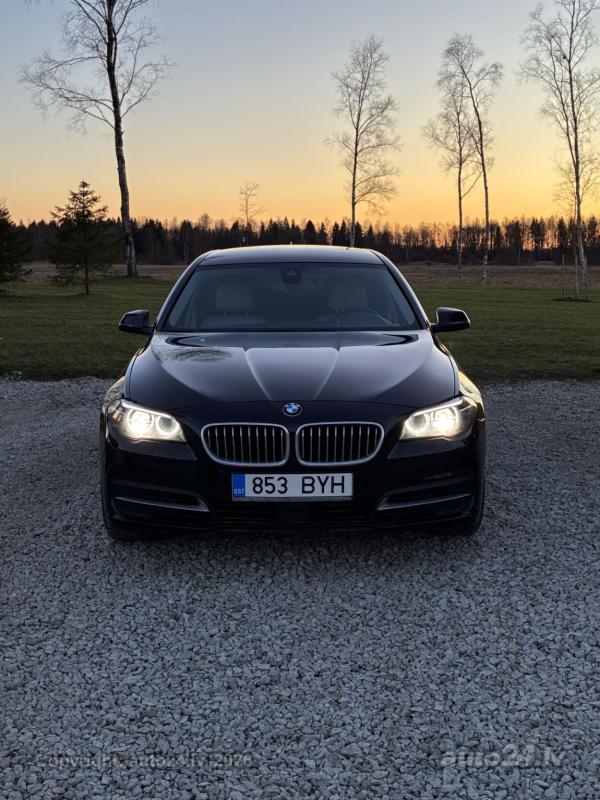 Black BMW 5 Series 2014 in Tallinn, with an engine capacity of 2.00 L and mileage of 206 thousand km for 11770 €, photo 2 on AUTOMOTO.COM.LV