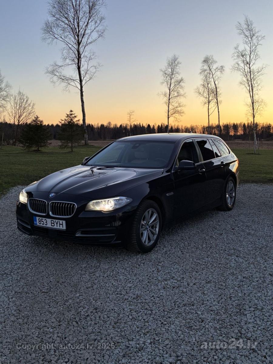 Black BMW 5 Series 2014 in Tallinn, with an engine capacity of 2.00 L and mileage of 206 thousand km for 11770 €, photo 3 on AUTOMOTO.COM.LV