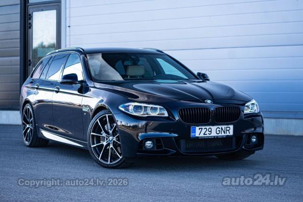Melns BMW 5 Series 2014 Tallina, ar dzinēja tilpumu 3.00 L un nobraukumu 249 tūkst. km par 15900 €, foto 1 vietnē AUTOMOTO.COM.LV