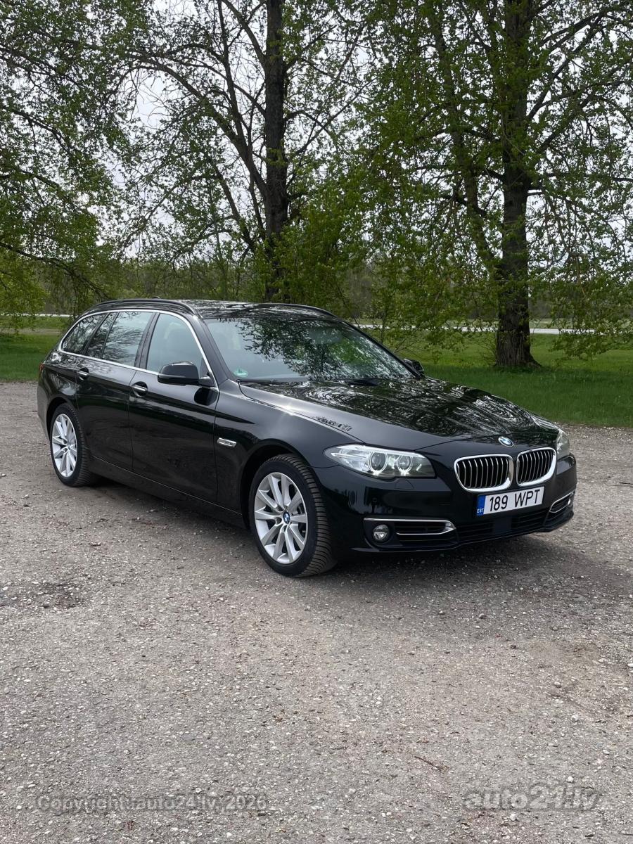 Black BMW 5 Series 2014 in Paide, with an engine capacity of 3.00 L and mileage of 245 thousand km for 15699 €, photo 1 on AUTOMOTO.COM.LV