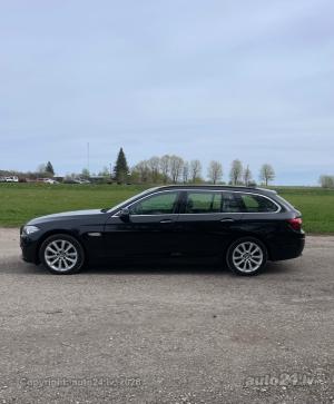 Black BMW 5 Series 2014 in Paide, with an engine capacity of 3.00 L and mileage of 245 thousand km for 15699 €, photo 6 on AUTOMOTO.COM.LV