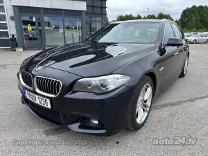 Melns BMW 5 Series 2014 Tartu, ar dzinēja tilpumu 2.00 L un nobraukumu 249 tūkst. km par 9990 €, foto  vietnē AUTOMOTO.COM.LV