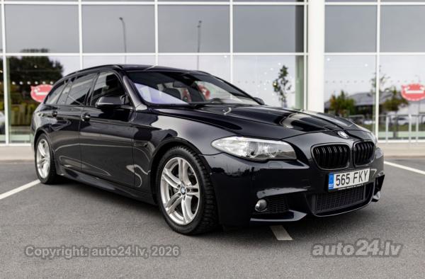Black BMW 5 Series 2014 in Tallinn, with an engine capacity of 2.00 L and mileage of 309 thousand km for 10999 €, photo 1 on AUTOMOTO.COM.LV