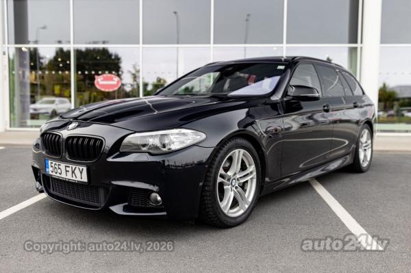 Black BMW 5 Series 2014 in Tallinn, with an engine capacity of 2.00 L and mileage of 309 thousand km for 10999 €, photo 3 on AUTOMOTO.COM.LV