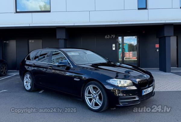 Black BMW 5 Series 2014 in Tartu, with an engine capacity of 2.00 L and mileage of 240 thousand km for 8700 €, photo 3 on AUTOMOTO.COM.LV