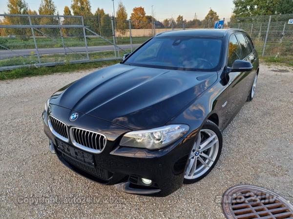 Black BMW 5 Series 2014 in Tartu, with an engine capacity of 3.00 L and mileage of 235 thousand km for 12790 €, photo 8 on AUTOMOTO.COM.LV