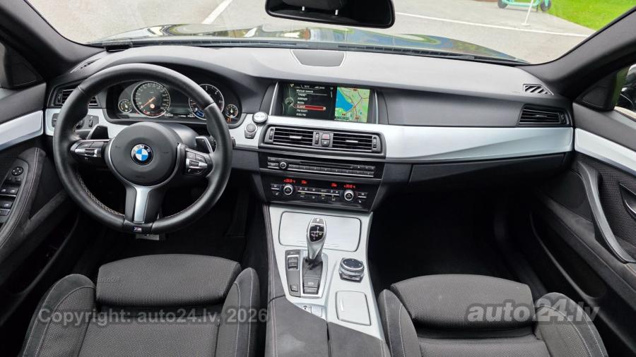 Black BMW 5 Series 2014 in Tallinn, with an engine capacity of 3.00 L and mileage of 275 thousand km for 13999 €, photo 12 on AUTOMOTO.COM.LV