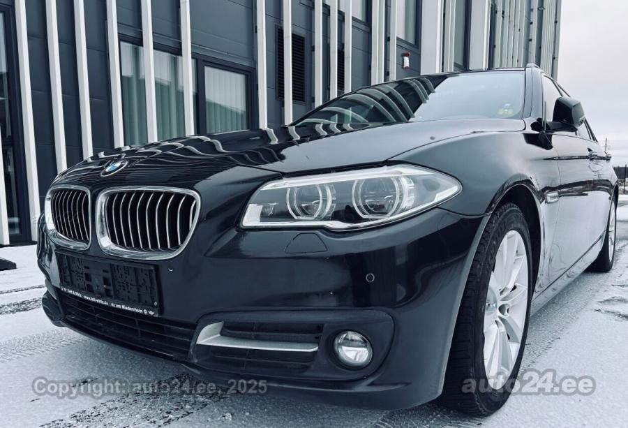 Melns BMW 5 Series 2015 Tallina, ar dzinēja tilpumu 3.00 L un nobraukumu 230 tūkst. km par 12680 €, foto 1 vietnē AUTOMOTO.COM.LV
